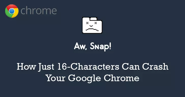 Å nei! Denne strengen på 16 tegn kan krasje Google Chrome