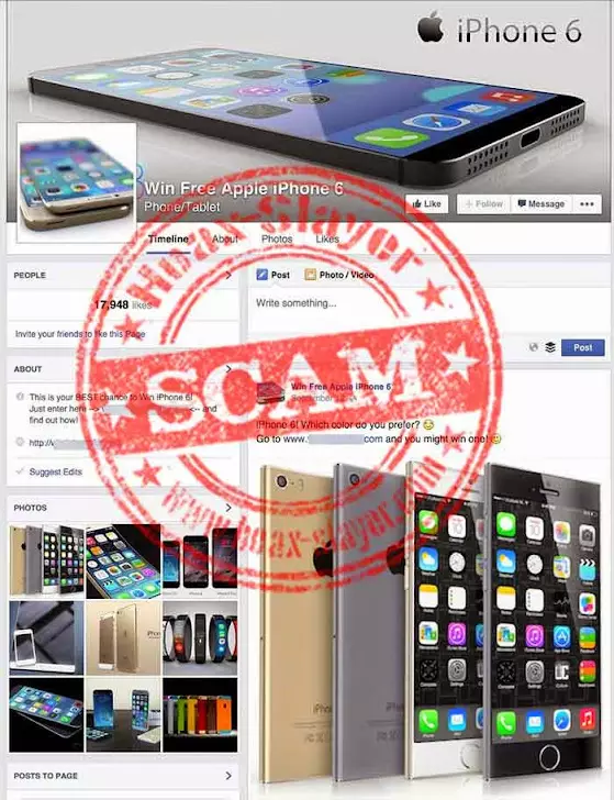 Meunang Apple iPhone 6 Gratis - A New Facebook scam 7488_1