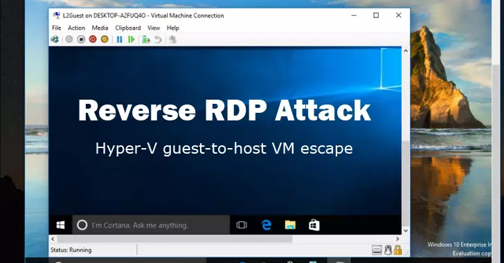 هجوم rdp العكسي على windows hyper-v
