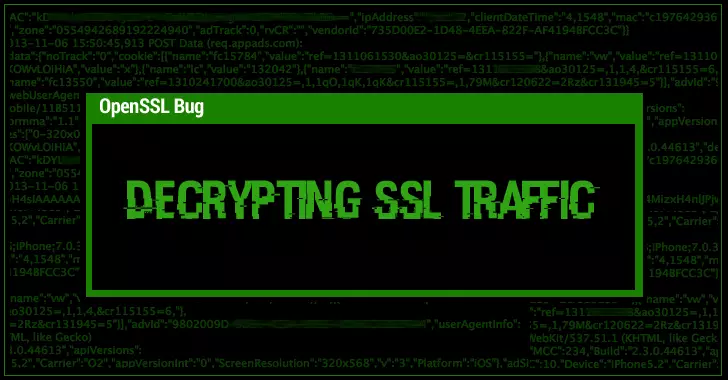 Осебпазирии OpenSSL-и дараҷаи баланд ба ҳакерҳо имкон медиҳад, ки трафики HTTPS-ро кушоянд