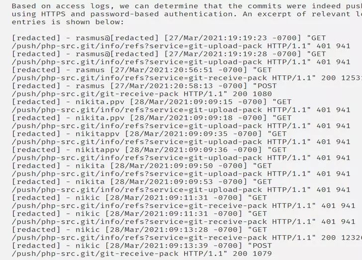Die Benutzerdatenbank der PHP-Site wurde kürzlich bei einem Backdoor-Angriff auf den Quellcode gehackt 8029_2