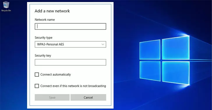 windows 10 wpa3 wifi ຄວາມປອດໄພ