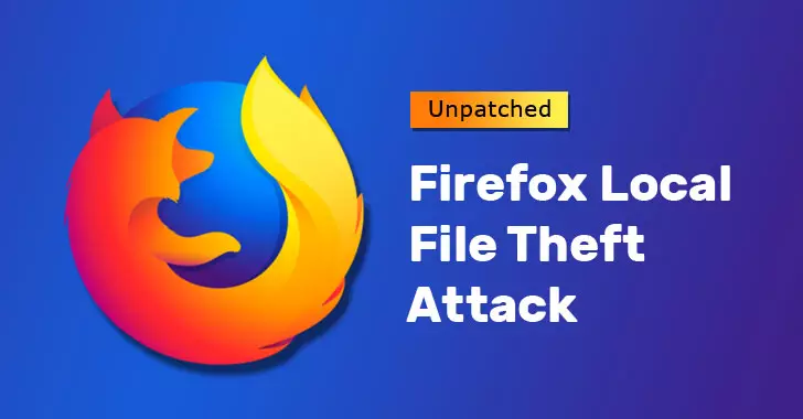 17-jarige swakheid in Firefox Laat HTML-lêer ander lêers van toestel steel