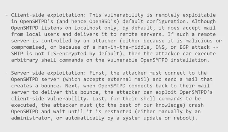 آسیب پذیری opensmtpd