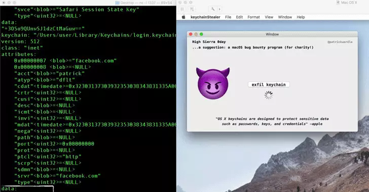 anahtarlık-parola-güvenlik açığı-macOS-High-Sierra