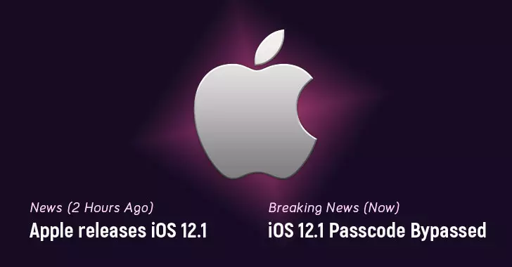 Apple iOS 12.1 ലോക്ക് സ്ക്രീൻ പാസ്കോഡ് ബൈപാസ്